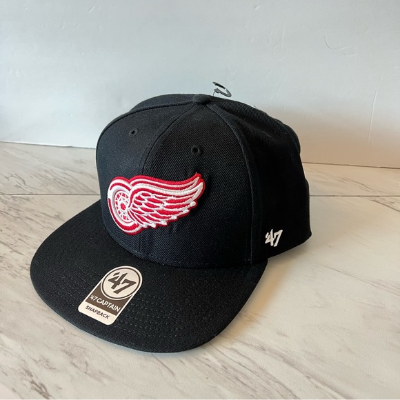 NHL | Accessories | Detroit Red Wings No Shot 47 Captain Snapback Cap ...